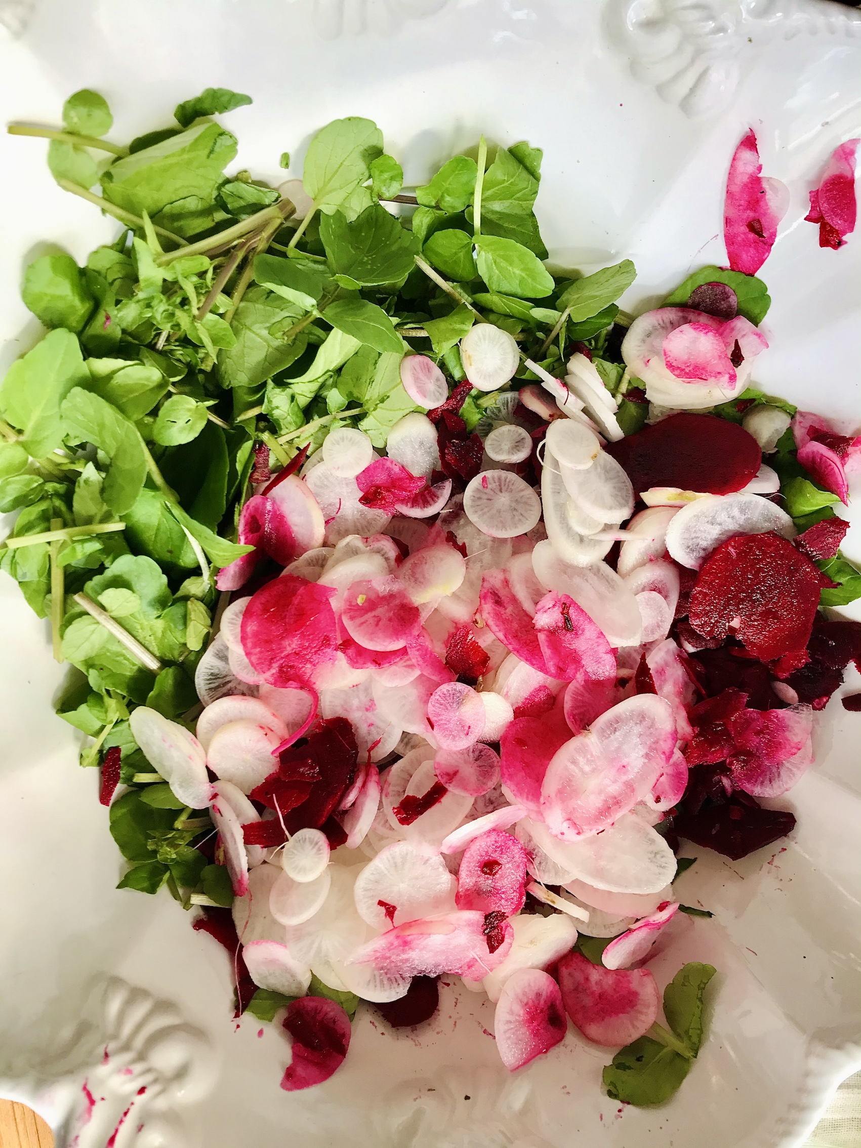 Salada de Rabanete e agrião - Lugar da Terra - Agricultura Regenerativa